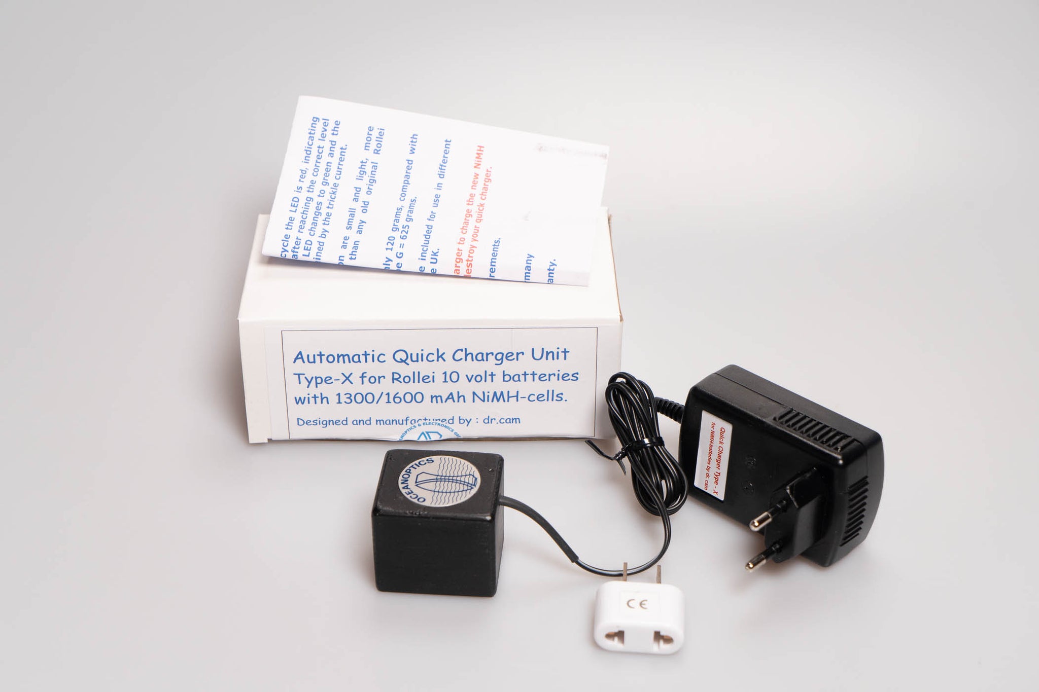 Charger X for Rolleiflex 6000 series batteries with NiMH and NiCad cel ...